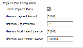 Payment Plan Tab